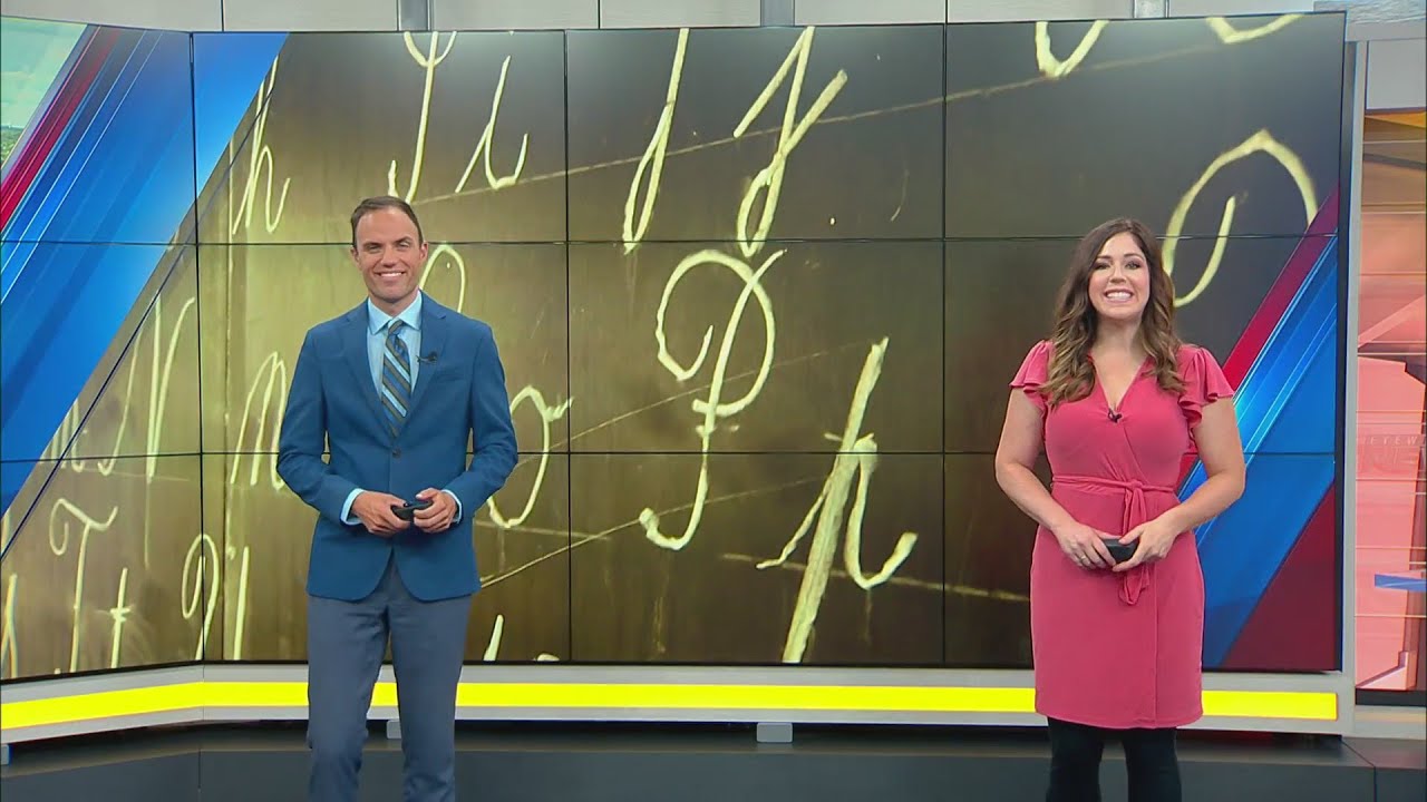 MORNING BUZZ: Cursive Reading Test! - YouTube