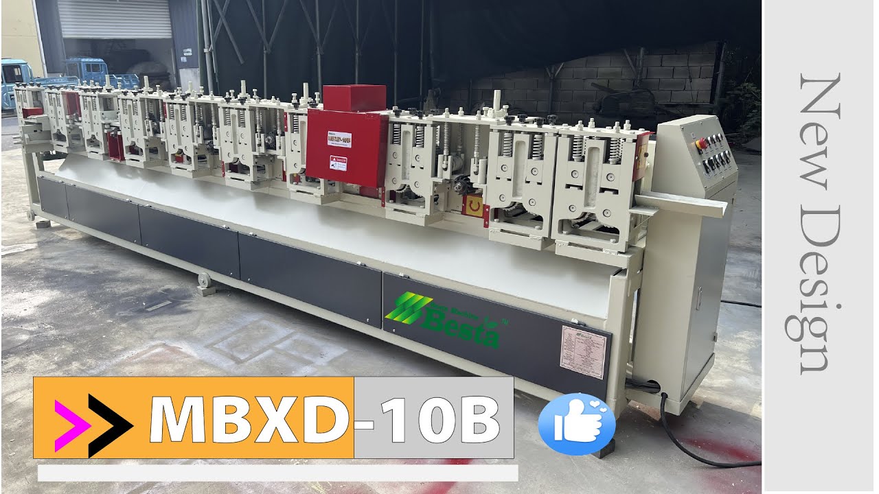 Bamboo Strip Elementary Planing Machine (New) MODEL MBXD-10B - YouTube