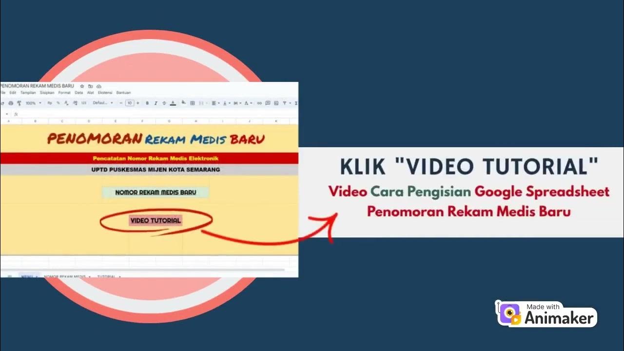VIDEO TUTORIAL TATA CARA PENGISIAN NOMOR REKAM MEDIS BARU PADA GOOGLE SPREADSHEET - YouTube