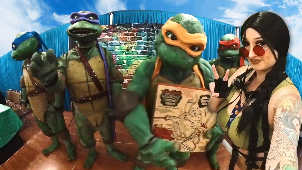 Teenage Mutant Ninja Turtles TMNT MOVIE - COSPLAY PIZZA PARTY ...