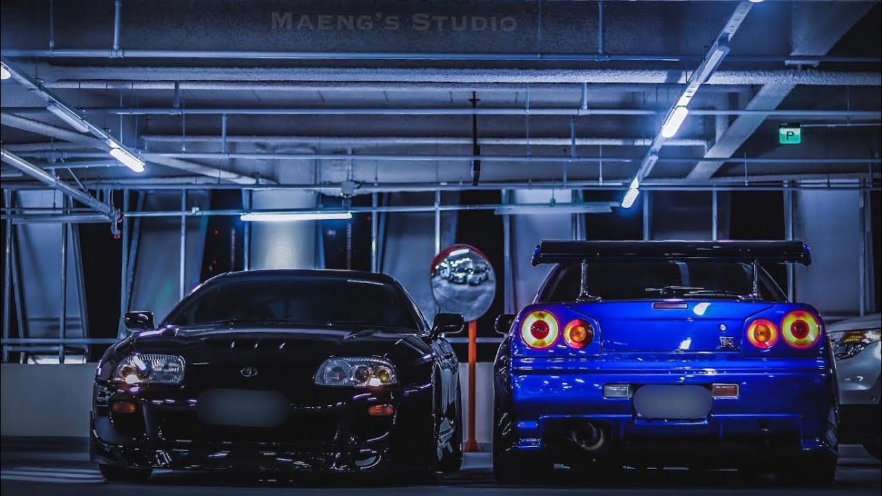 Midinight Korea - Skyline R34 GTR, Toyota Supra MK4 | JDM - YouTube