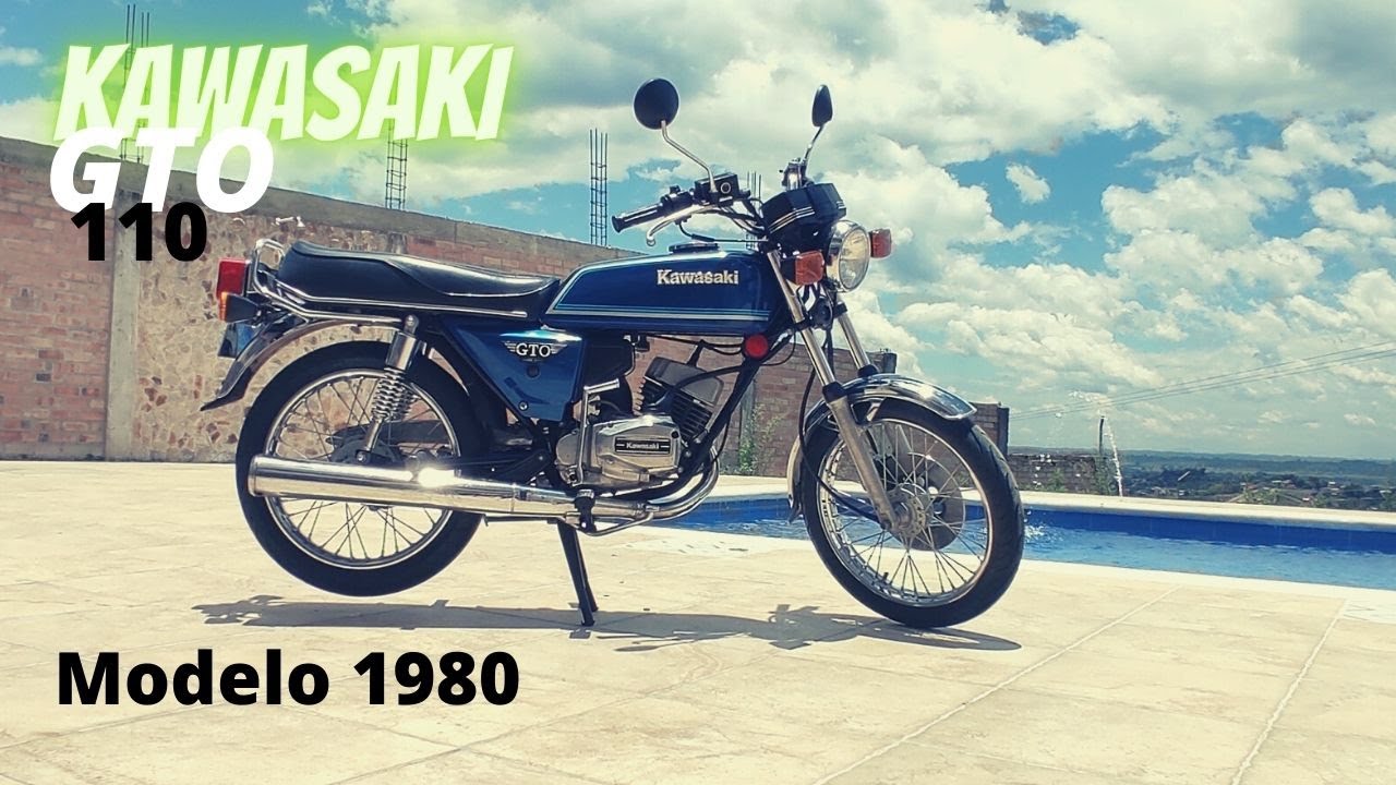KAWASAKI GTO 110 1980, 41 años original, hermosura total!! - YouTube