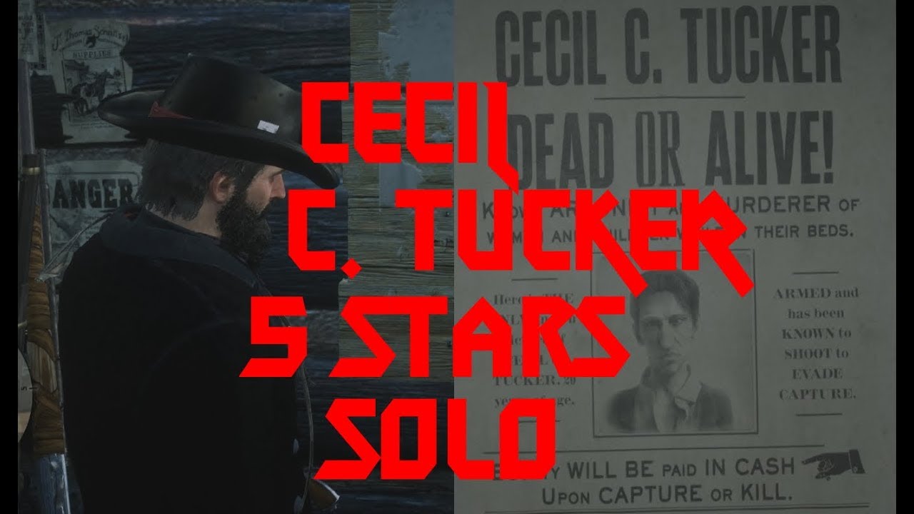 Red Dead Online - Legendary bounty Cecil C. Tucker (captured alive 5 ...