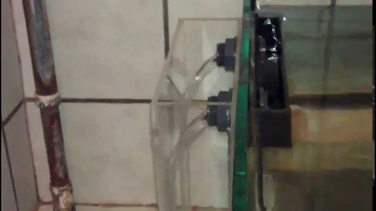 DIY reef tank overflow test - YouTube