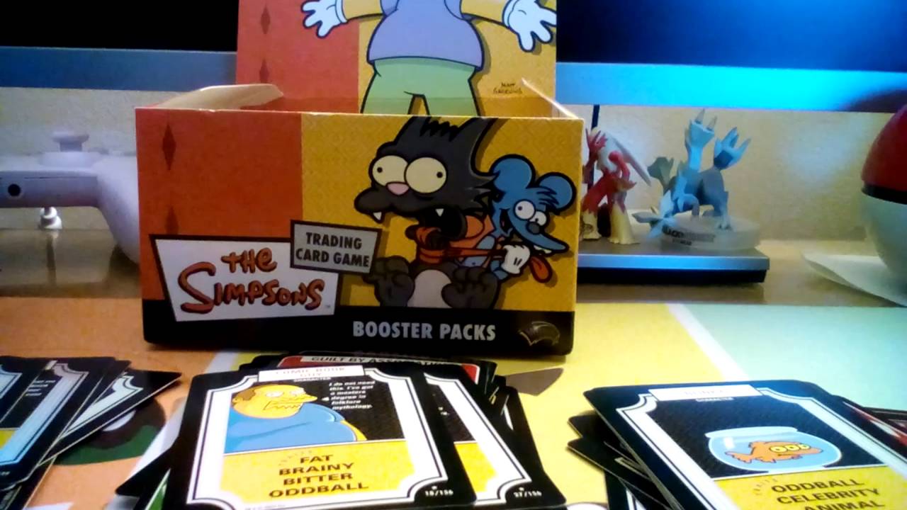 Unboxing a Simpsons TCG booster box (36 packs) - YouTube