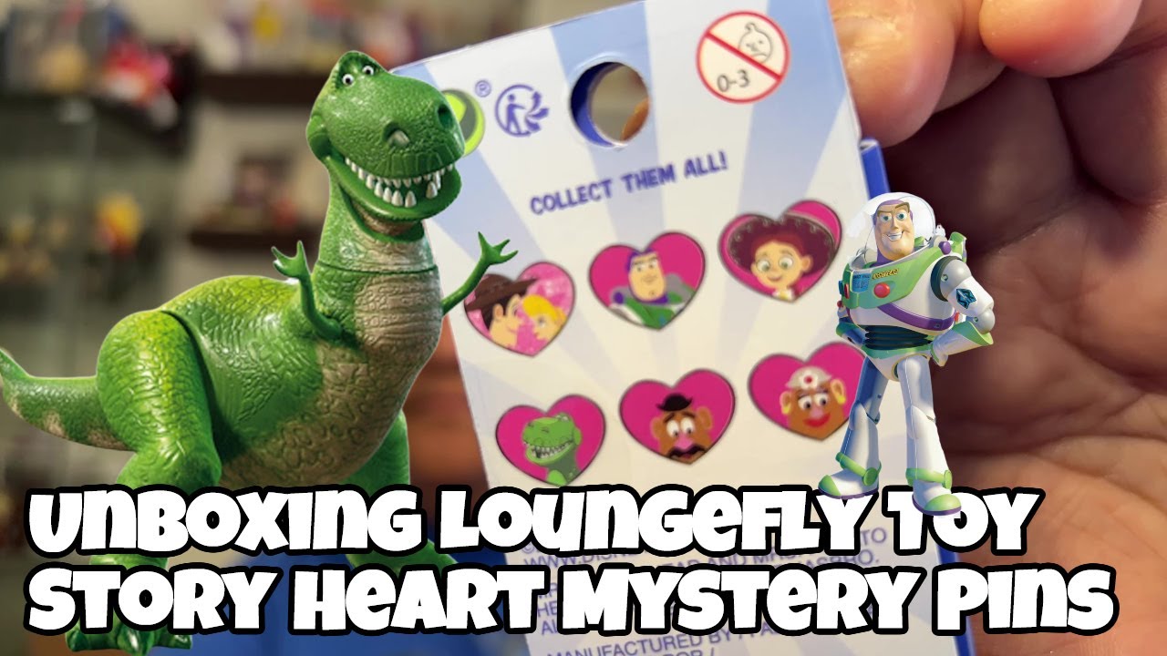 Toy Story Heart Mystery Disney Pin Set Unboxing - YouTube