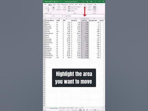 Shortcut Move Columns and Rows in Excel Effortlessly #shorts - YouTube