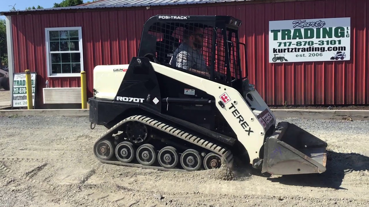 TEREX R070T SKID STEER - YouTube