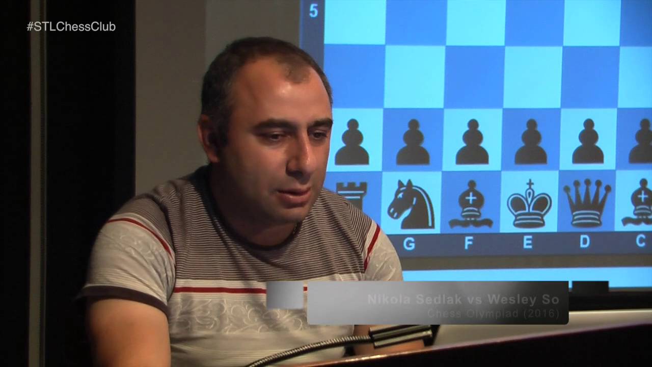 42nd Chess Olympiad: USA vs. Serbia - GM Varuzhan Akobian - YouTube