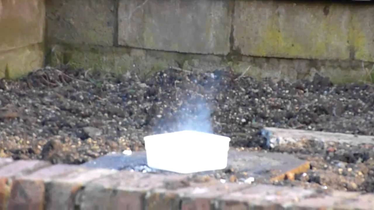 Large sodium explosion - YouTube