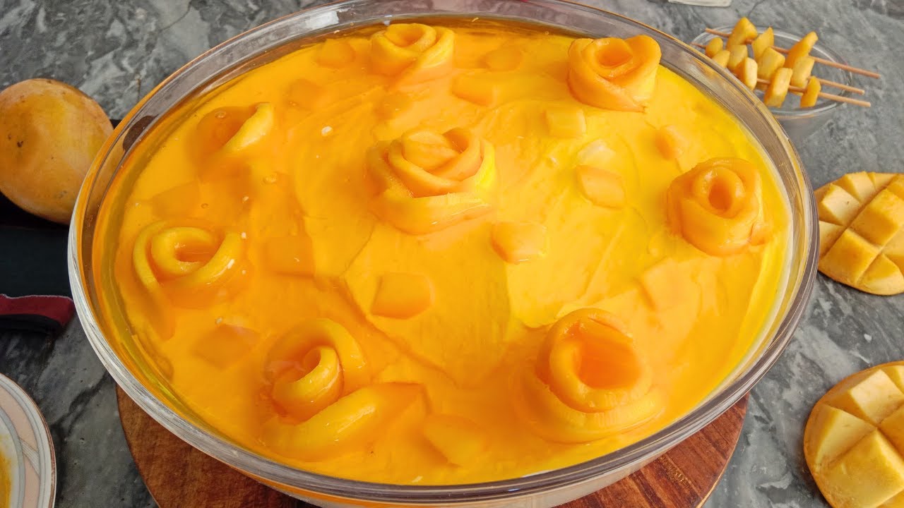 Mango Dream Cake Delight Recipe | Homemade Mango Delight Recipe Quick ...