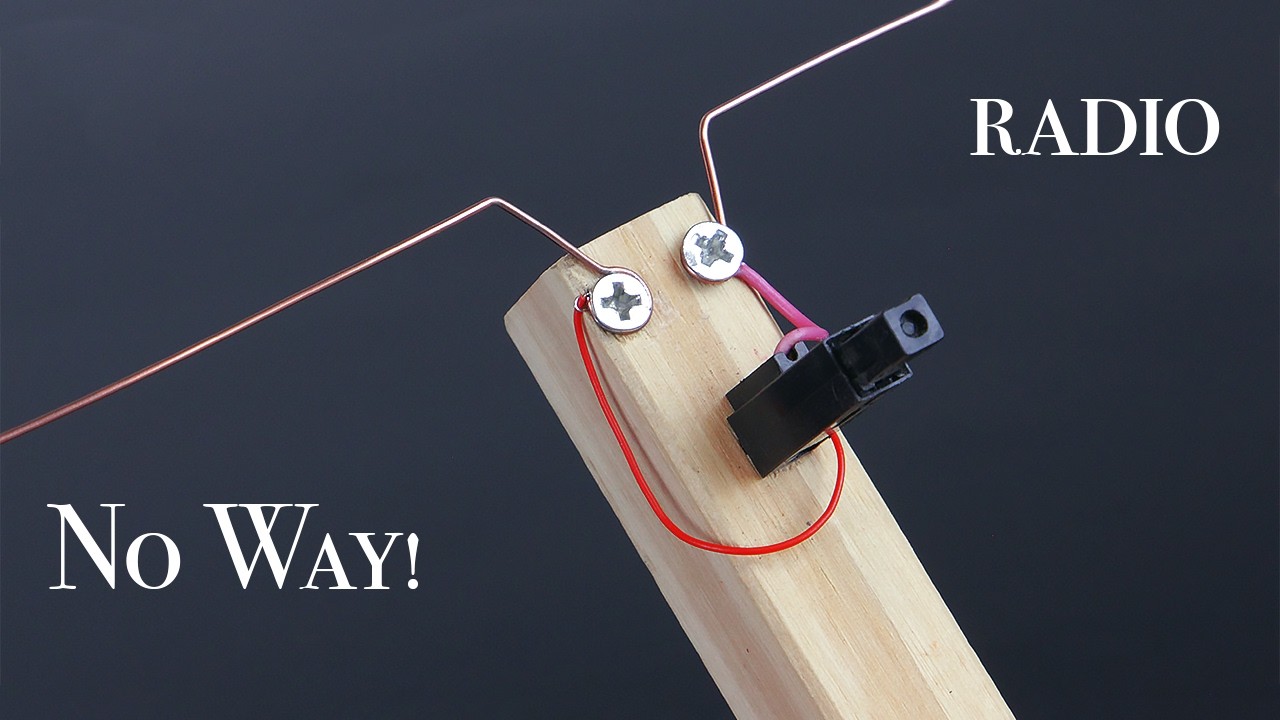 How to Make the easiest Radio in the World! Make It Yourself at Home ...
