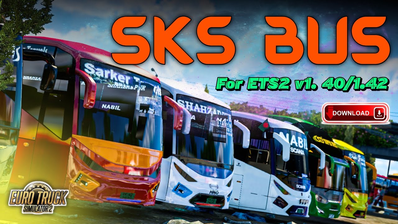 SKS buspack | SKS bus mod ETS 2 | SKS bus mod ets2 1.42 | SKS bi axle ...
