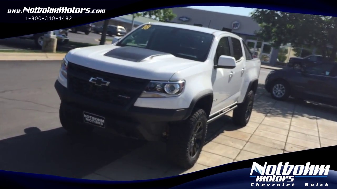 2018 Chevrolet Colorado ZR2 Dusk Special Edition Summit White - YouTube