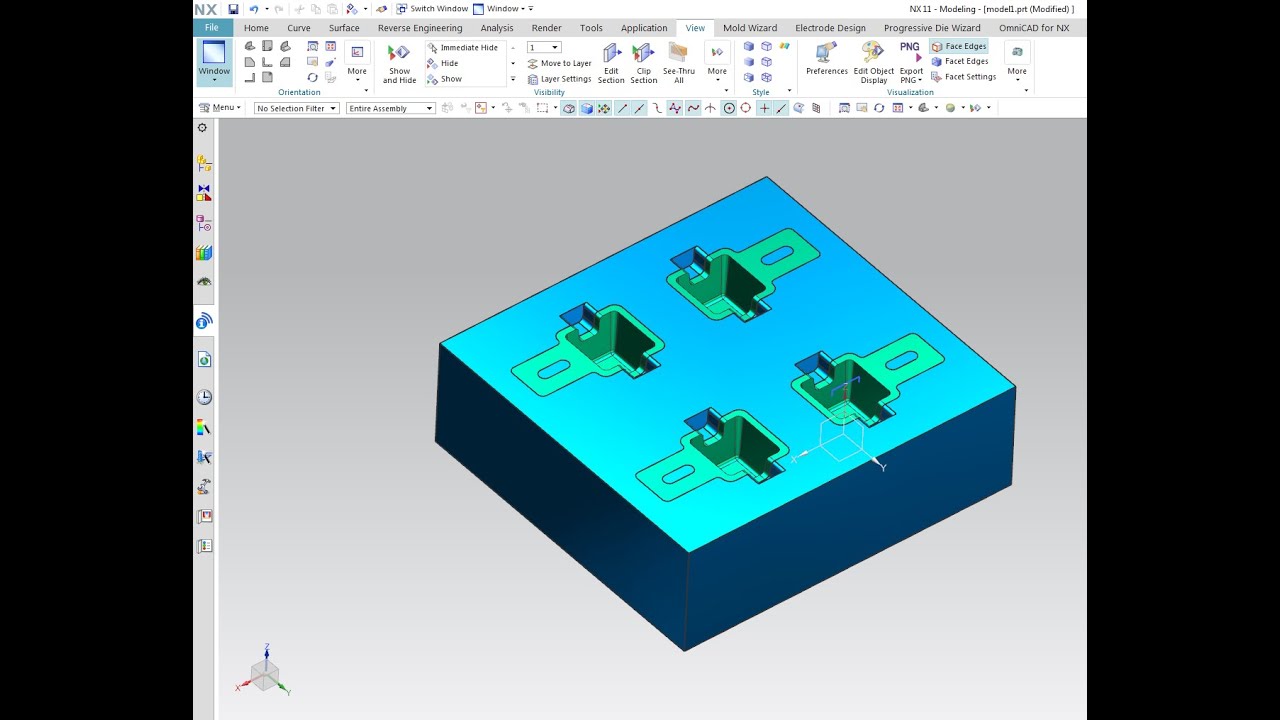 SİEMENS NX-MOLD DESİGN - YouTube