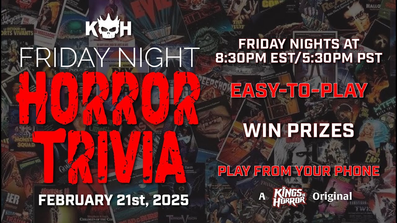 🔪 HORROR TRIVIA NIGHT! 🎃 | Play LIVE, Win Prizes & Test Your Knowledge ...