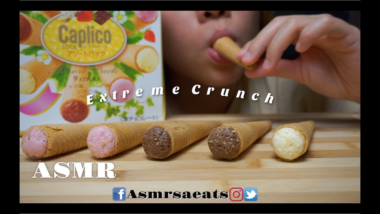 Asmr Caplico Japanese Snacks (Extreme Eating Sounds) No Talking | Asmr ...