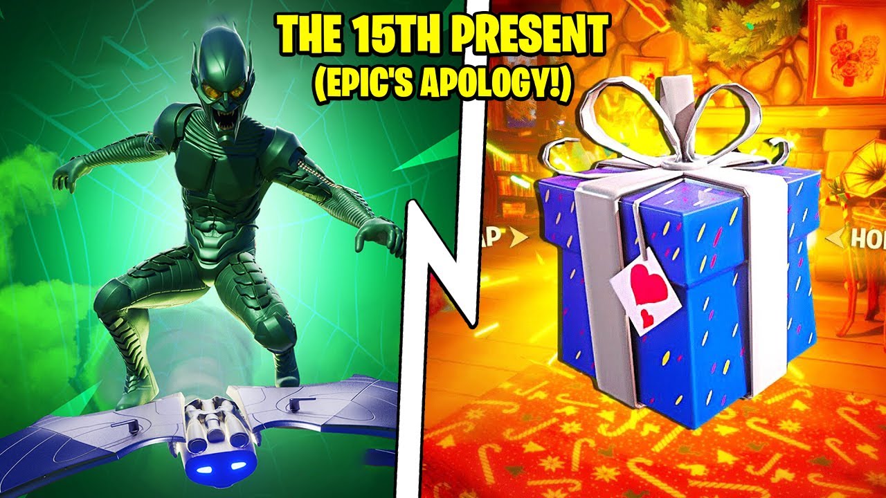 FORTNITE 15TH PRESENT (Winterfest Green Goblin, Secret Free Gift ...