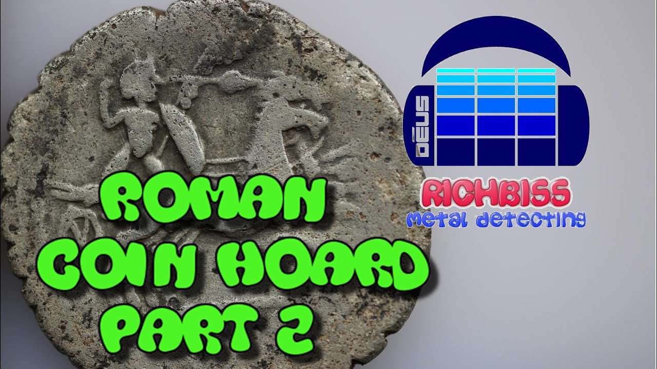 ROMAN SCATTERED COIN HOARD. PART 2. Metal Detecting UK. XP Deus - YouTube