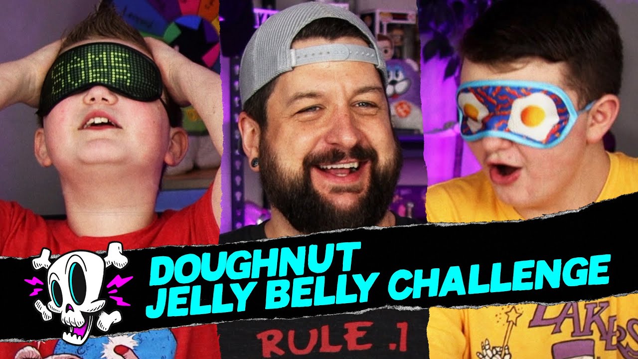 Doughnut Jelly Belly Challenge with Uploads of Fun - YouTube