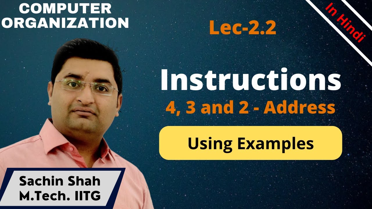 L2.2: 4 - Address, 3 - Address and 2 - Address Instructions - YouTube