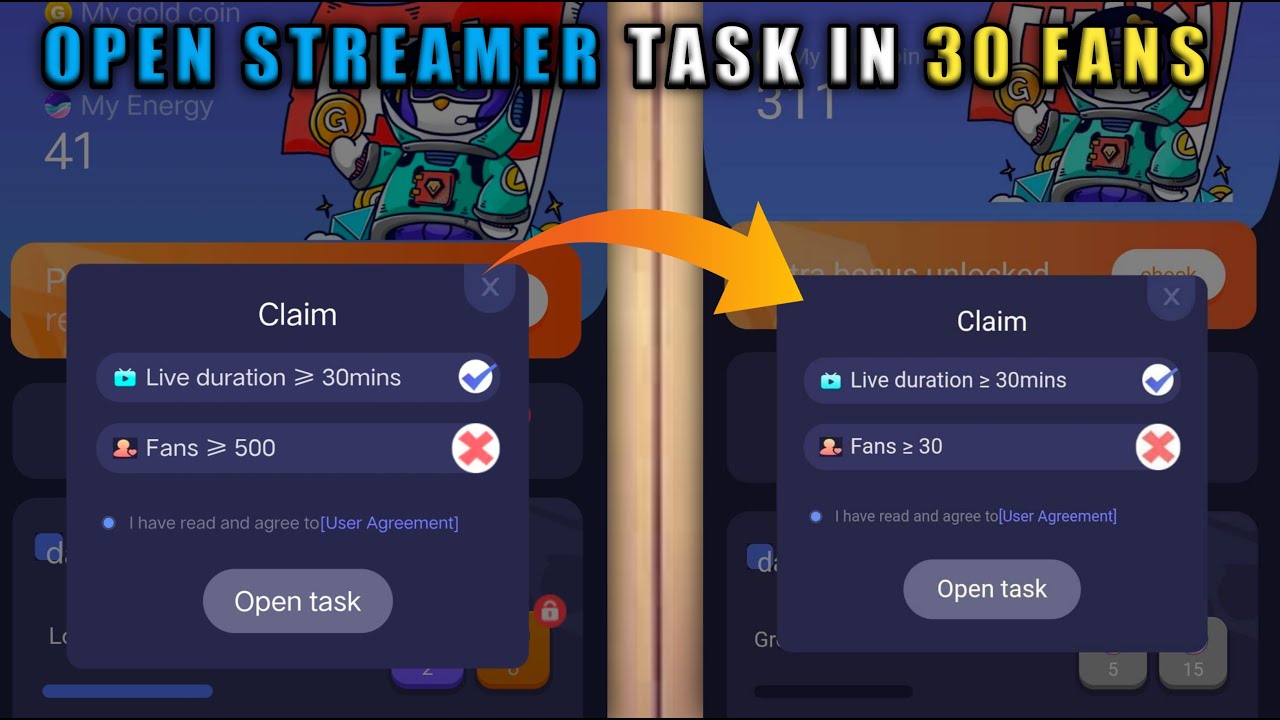 Open Streamer Task in Chikii || After Update Open Streamer Task in 30 ...