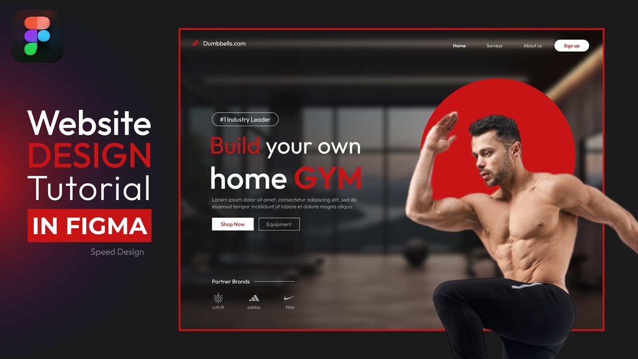 Gym Website UI/UX Design Tutorial || Figma Website Design || DVxUI ...