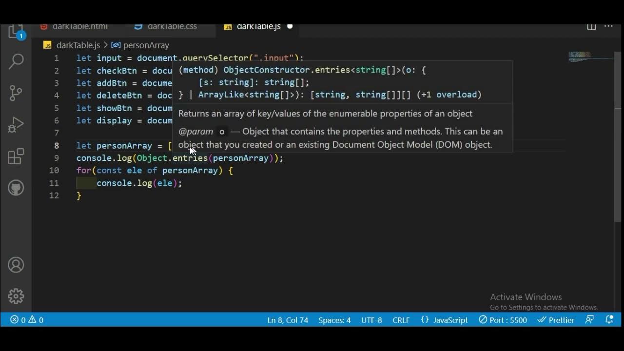 Elzero-challenges || javascript || easy || control localStorage part1 - YouTube
