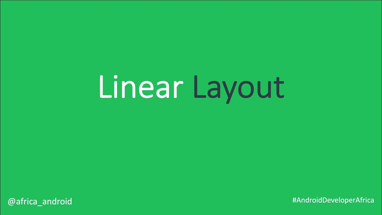 Linearlayout Youtube