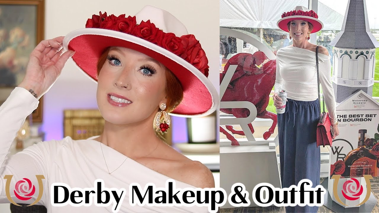 Kentucky Derby Makeup & Outfit - YouTube