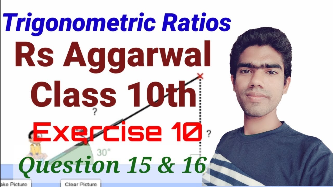 Rs Aggarwal Solution Class 10 | Trigonometric Ratio | Ex-10 Q.No-15 ...