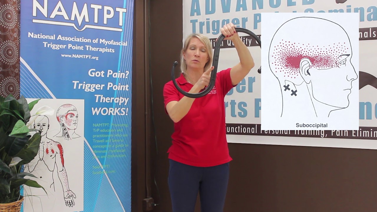 Backnobber to eliminate headache caused by Trapezius & Suboccipital ...