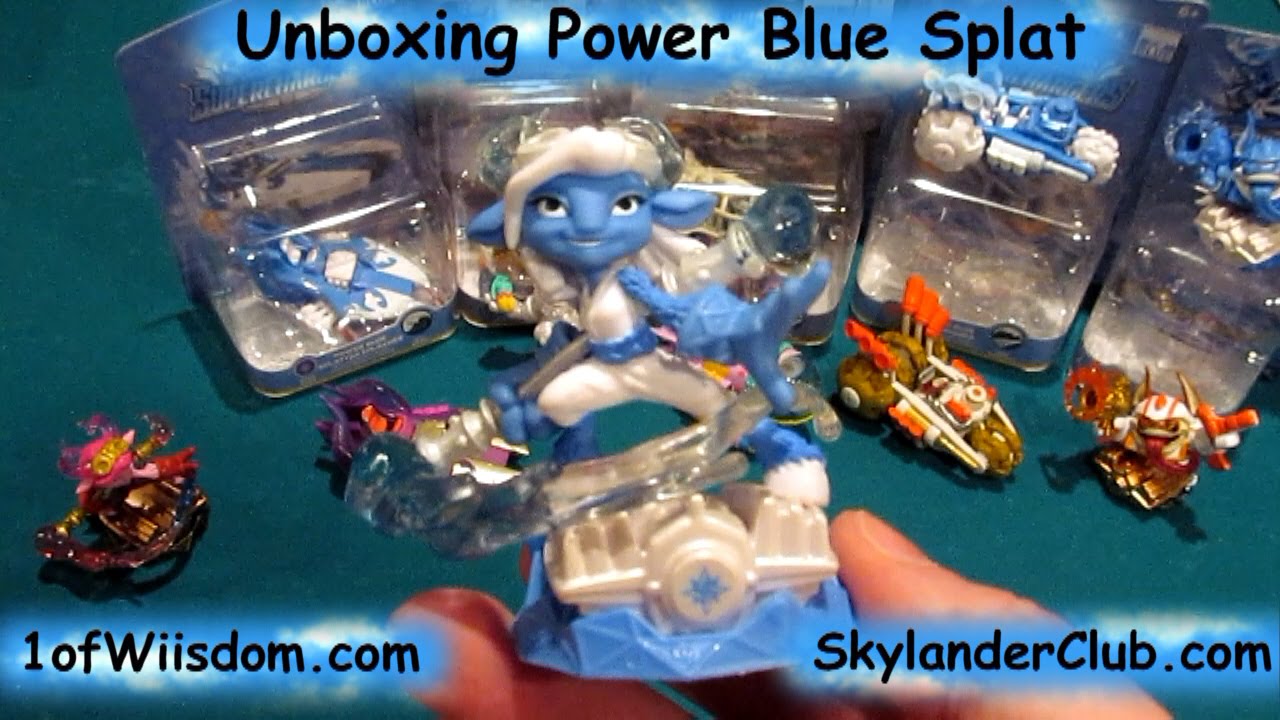 Skylanders SuperChargers Unboxing Power Blue Splat - YouTube
