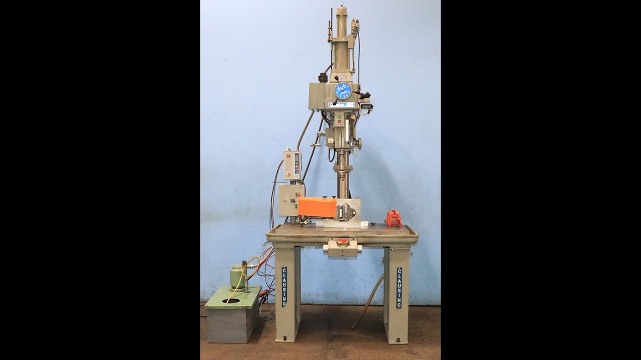 20" CLAUSING VARIABLE SPEED DRILL PRESS - YouTube