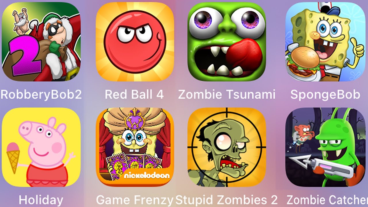 Red Ball 4,Zombie Catchers,Robbery Bob 2,SpongeBob Krusty,Stupid ...