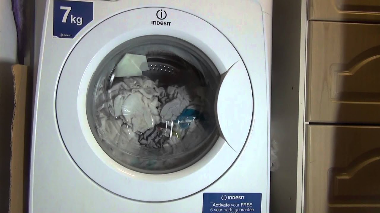 Indesit PRIME PWE71420 Washing Machine : Cotton 90'c WATER : Wash (pt 1 ...