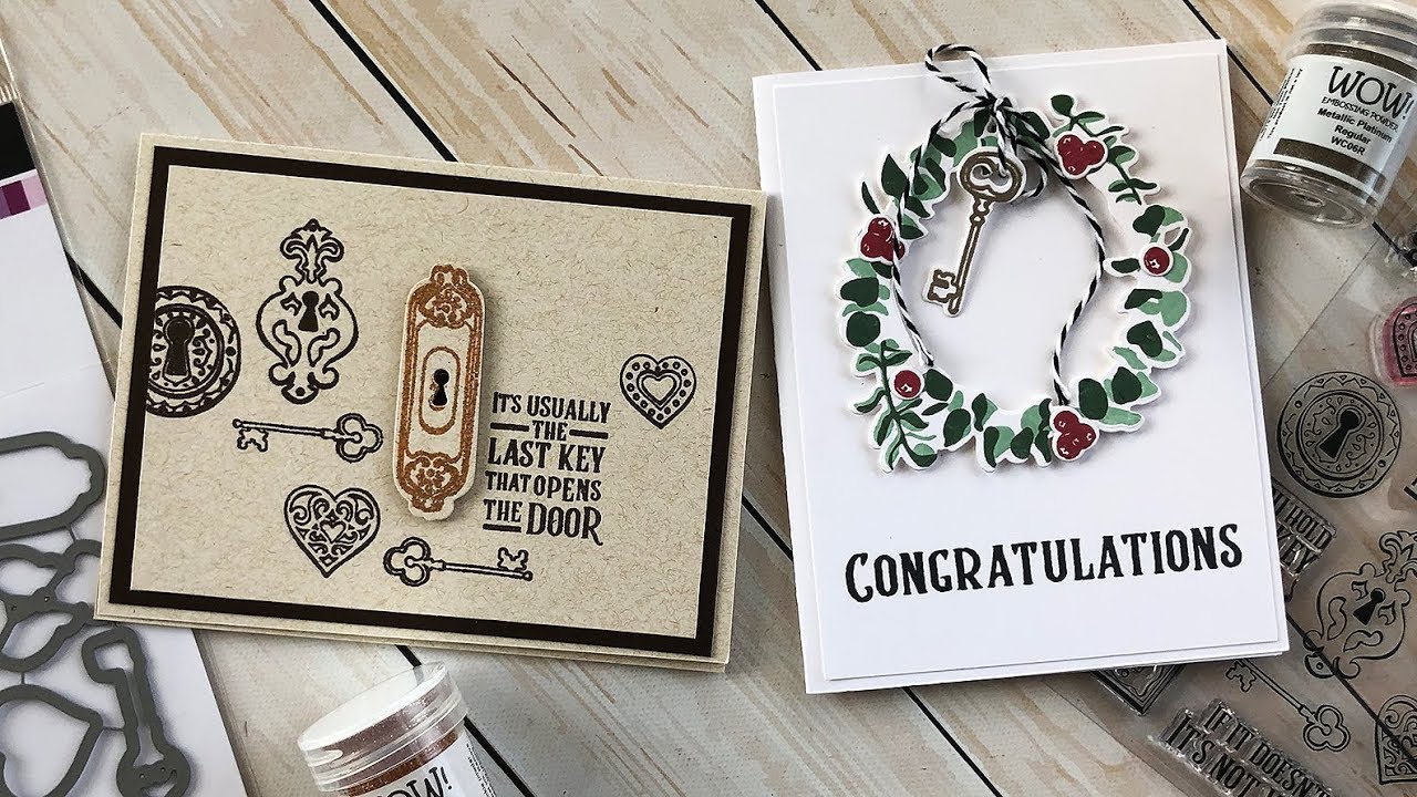 The Key Stamp Set, Stamping and Die Cutting Multiple Images at Once ...