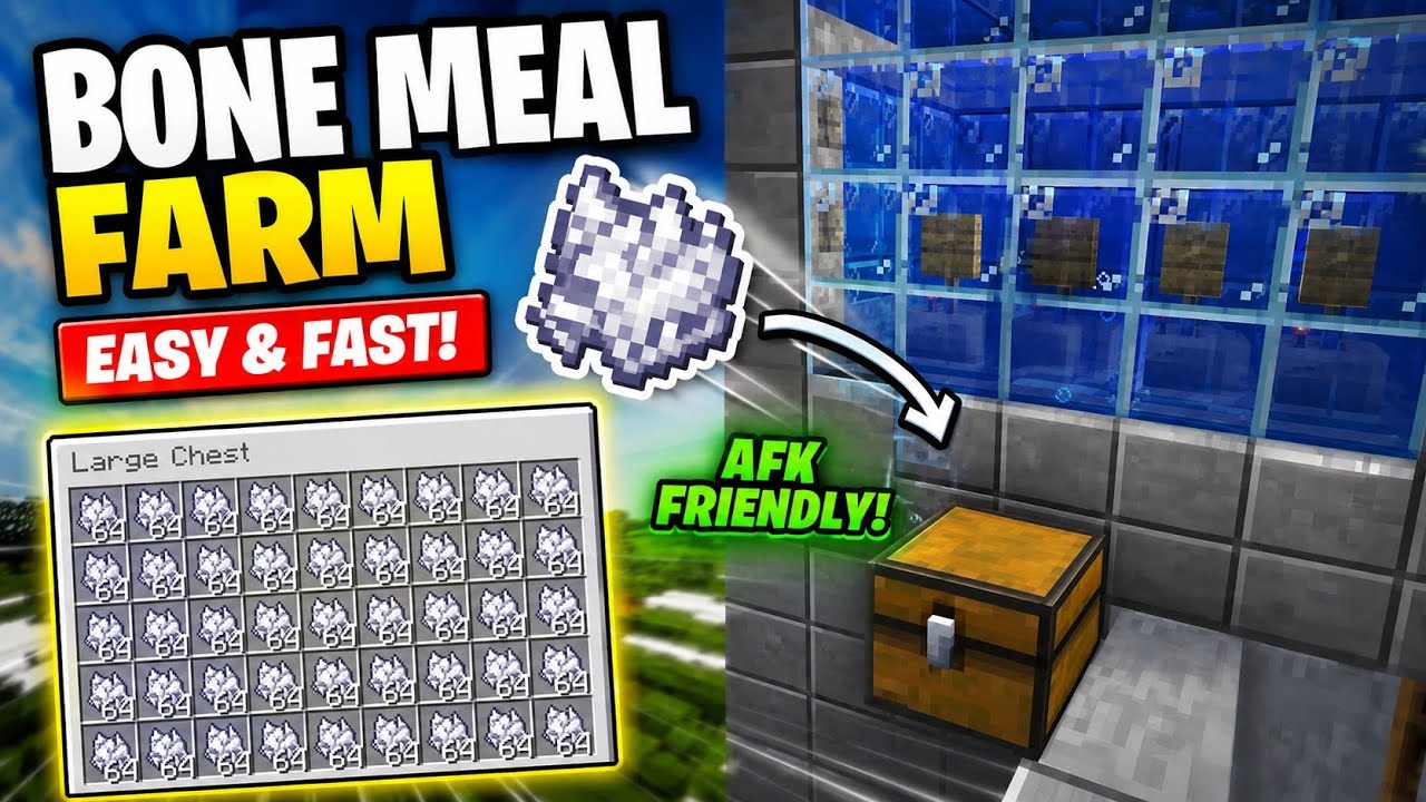 Bone Meal Farm | Minecraft 1.20 - YouTube
