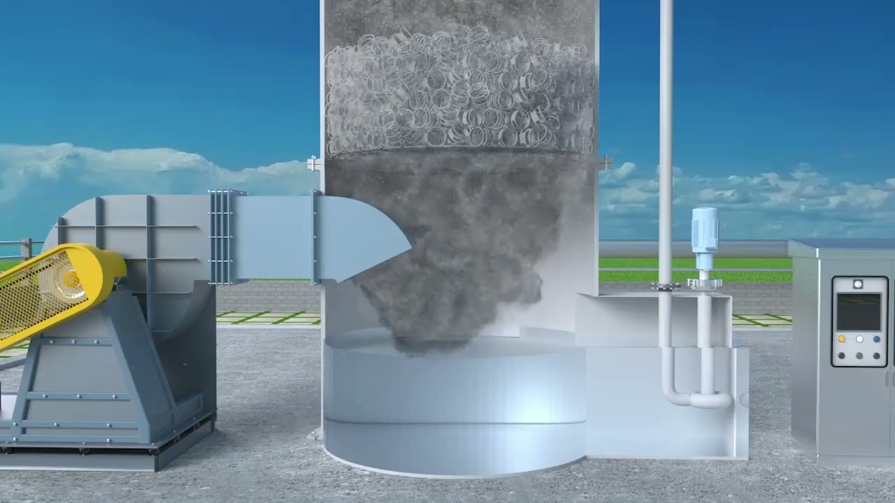 이엠솔루션 패킹스크러버 WET SCRUBBER - YouTube