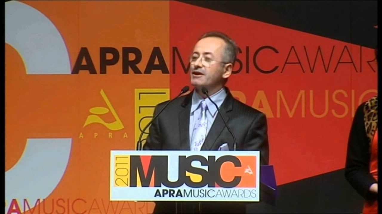2011 APRA Music Awards - Paul Kelly accepting the Ted Albert Award ...