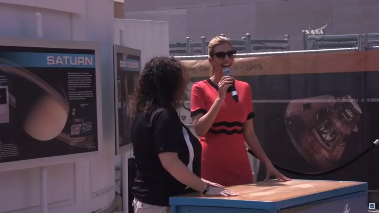 Ivanka Trump Decided to check out the Eclipse I'm not sure if she knew ...