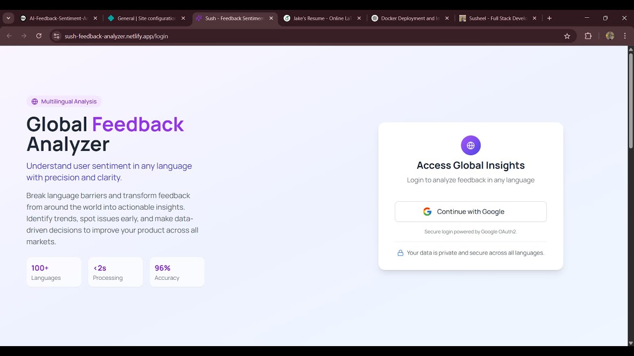 🔥 AI Feedback Analyzer | Full Stack Project (React + Spring Boot ...