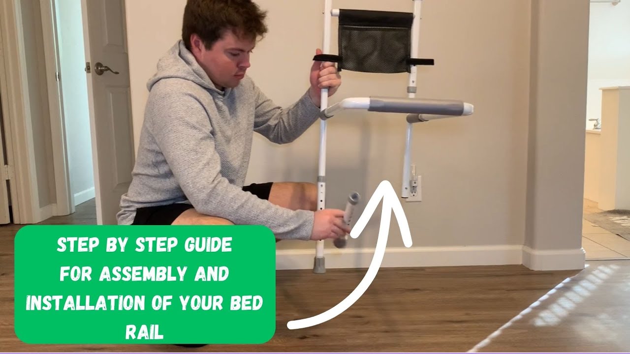 Step by Step Bed Rail Installation Guide | WeHwupe Adjustable Bed Rail ...