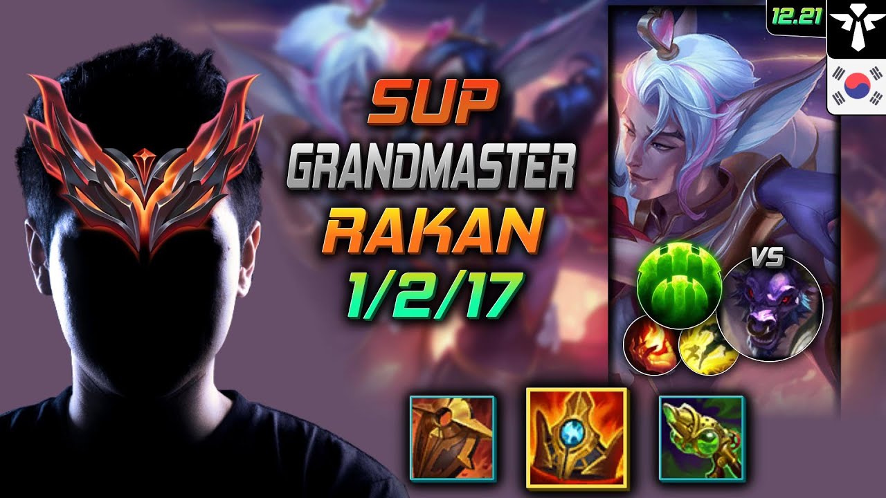 GrandMaster Support Rakan Build Shurelya's Battlesong Guardian - LOL KR ...