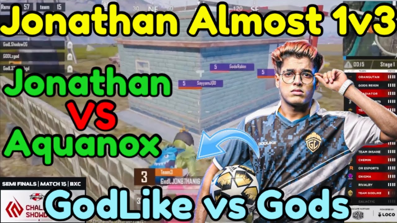 Jonathan Almost 1v3 Clutch😱🚀 | Jonathan vs Gods🔥 | Jonathan vs Aquanox ...
