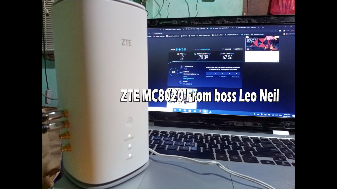 ZTE mc8020 to boss Leo - YouTube