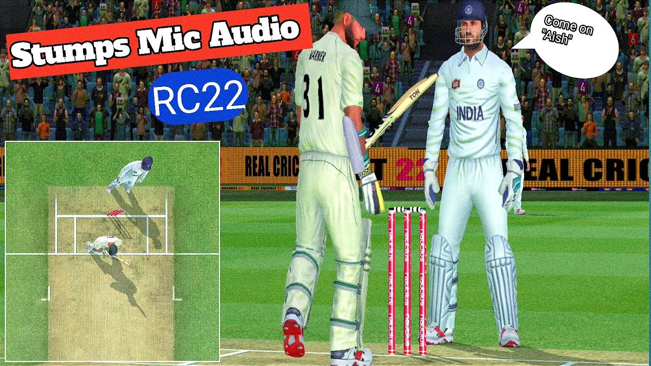 Rishabh Pant Stumps Mic Audio || Real Cricket 22|| New Update ...
