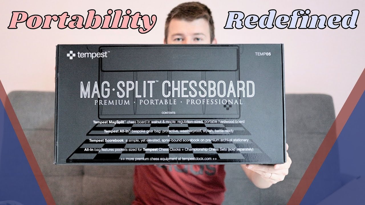 Mag Split Chessboard From Tempest - Premium - Portable - Professional - YouTube
