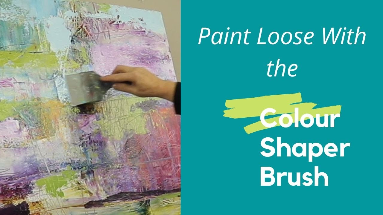 071 Colour Shapers Silicone Brush and How I use it to Paint Loose - YouTube