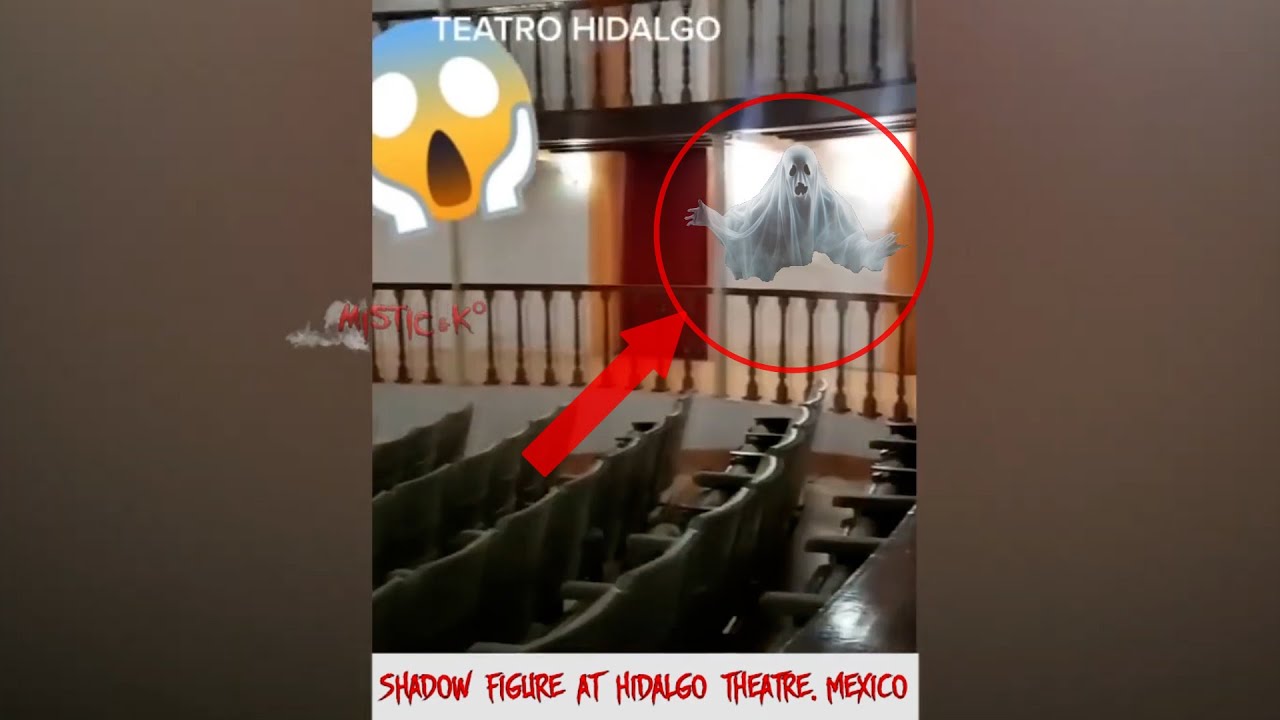 Real Ghost Videos. Shadow figure sighting in Mexico teatre - YouTube